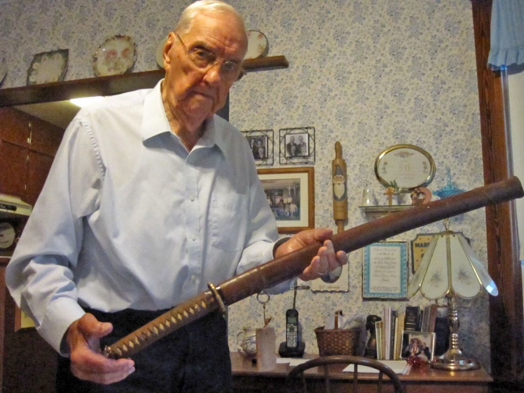 Across years, across miles, sword returning home